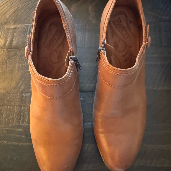 Born | Shoes | Born Tan Leather Ankle Booties | Poshmark